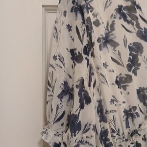 Simplee Apparel | Dresses | Simplee Navy And White Floral Maxi Dress ...